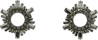 Amina Muaddi Femme, Accessoires, Noir, Taille: ONE Size Begum Earrings Mini