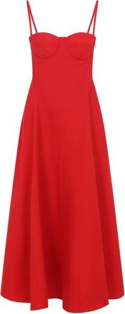 Ralph Lauren Femme, Robes, Rouge, Taille: 38 FR Marigot Midi Dress