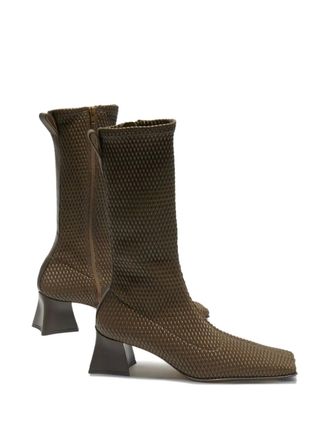 Miista bottines Diana à bout carré - Marron