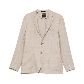 Ermenegildo Zegna Americana Beige Tostado 2 Botones - - Jackets - Herren - Beige - L