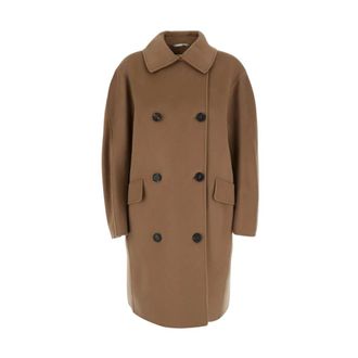 Max Mara Doppelreihige M&auml;ntel - - Coats - Damen - Beige - XS