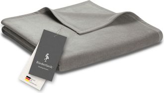 BIEDERLACK flauschig-weiche Kuscheldecke aus Baumwolle und Polyacryl I Made in Germany I Öko-Tex I nachhaltig produzierte Sofadecke I einfarbige Wohndecke Cotton