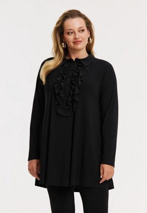 Yoek Blusentop Damen Bluse mit Langarm