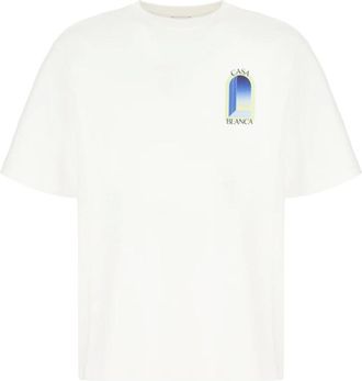 Casablanca Homme, Tops, Blanc, Taille: L T-Shirt