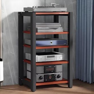 Generic 2/3/4/5-stufiges Audio-Rack Mit Plattenspielerst&auml;nder, AV-Komponenten-Medienst&auml;nder, Tower-Player-St&auml;nder, Heimstereo-Racksystem Mit H&ouml;henverstellbare