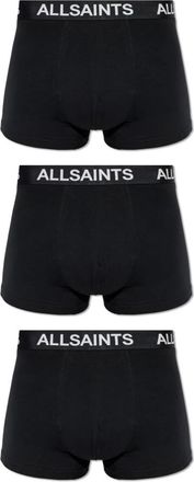 AllSaints Homme, Sous-v&ecirc;tements, Noir, Taille: XL Boxers Lot de Trois