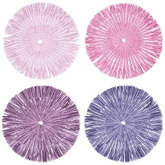 Villa D'Este Home Tivoli Provence Nature Platzsets, rund, 6 St&uuml;ck