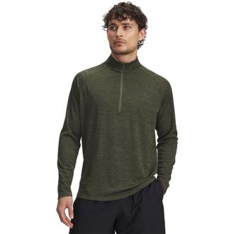 Under Armour Tech mit halbem Rei&szlig;verschluss Oberteil f&uuml;r Herren Strukturiert (Gr&uuml;n)
