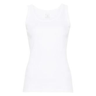 Eleventy &Auml;rmelloses Rundhals-T-Shirt - - Tops - Damen - Wei&szlig; - L