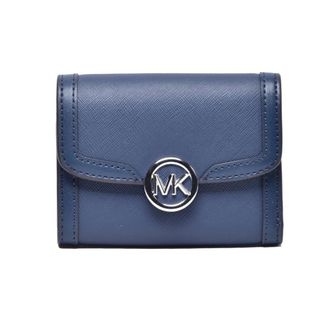 Michael Kors Femme, Accessoires, Bleu, Taille: ONE Size Portafoglio