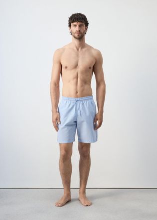 Mango Maillot de bain rayures seersucker bleu ciel - Homme - XS - MANGO MAN