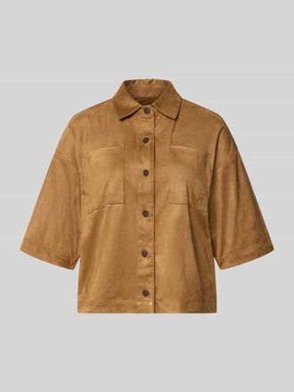 Smith & Soul Bluse mit Brusttaschen und Logo-Pr&auml;gung