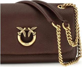 Pinko Love Click Shoulder Bag - Brown