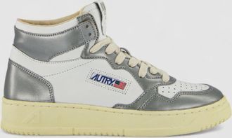 Autry Baskets Medalist Mid Woman Cuir Steel