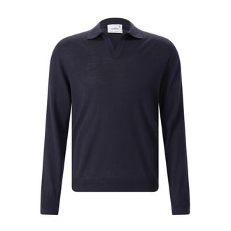Gran Sasso Longsleeve - - Tops - Herren - Blau - 3XL