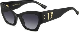 Dsquared2 Femme, Accessoires, Noir, Taille: 55 MM Lunettes de soleil oeil de chat