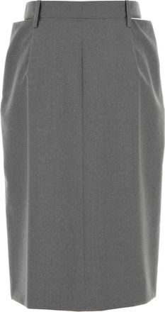 Jil Sander Grey Gonne Skirt