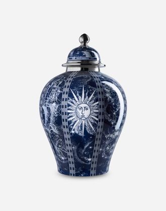 Dolce & Gabbana Gro&szlig;e Porzellanvase potiche - Vasen Mehrfarbig Onesize
