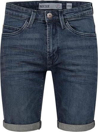 Indicode B797 - Jean court pour homme (S-3XL) - Coupe droite - Pantalon stretch - 98 % coton - Léger et respirant, Bleu iconique, XXL