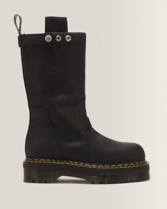 Dr. Martens Leder Rick Owens Pull On Stiefel in Schwarz, Gr&ouml;&szlig;e: 36