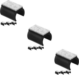 NUOBESTY 12 Stck Teiliges Filz Stuhlbeinpolster U Form rutschfest Geräuschdämpfend Möbel Bodenschoner für Hartholzböden Kratzschutz Einfache Montage