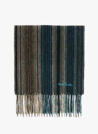 Paul Smith Echarpe &agrave; rayures en laine vierge
