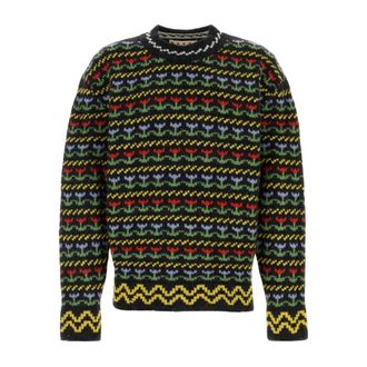 Marni Gestrickter Pullover aus Wolle - - Knitwear - Herren - Mehrfarbig - L