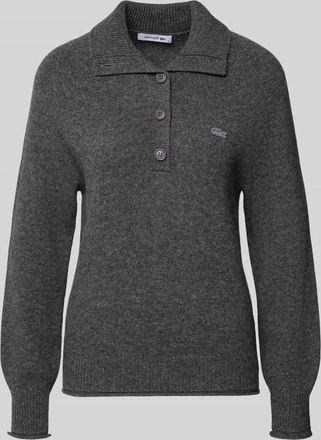 Lacoste Regular Fit Pullover aus reiner Wolle