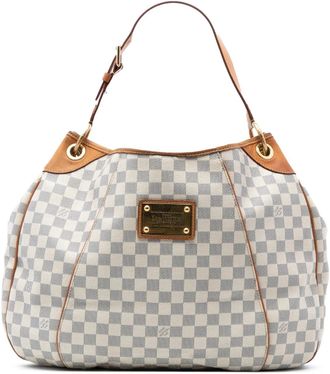 Louis Vuitton Hobo Bags - Damier Azur Galliera GM - Gr. unisize - in Wei&szlig; - f&uuml;r Damen