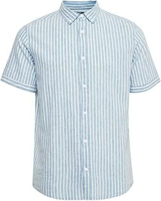 Indicode IDHank Chemise à manches courtes pour homme avec col rabattu et boutons, Moonlight (426), L