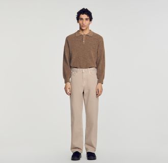 Sandro Jean baggy effet d&eacute;lav&eacute;