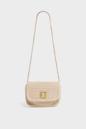 Gerard Darel Sac port&eacute; travers en tricot - LE CAROLYN - Naturel