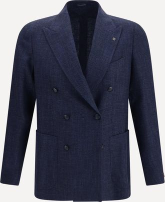 Tagliatore Single-breasted Blazer with patch pockets Male 48