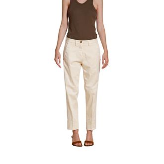 Mason's Femme, Pantalons, Beige, Taille: 40 FR New York Carrot Chino Pants