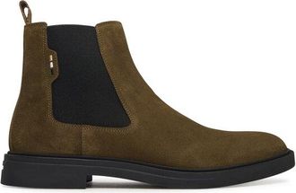 HUGO BOSS Klassische Stiefeletten Calev 50552528 Gr&uuml;n