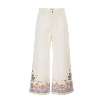 Max Mara Femme, Pantalons, Blanc, Taille: 38 FR Adunco Pantaloncini a vita alta