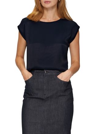 s.Oliver Fabricmix-Shirt in schimmernder Optik