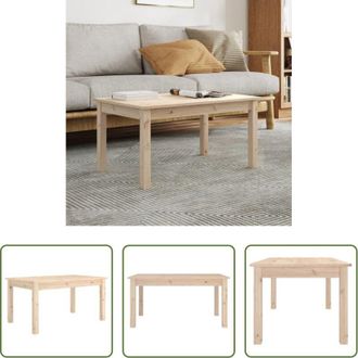 vidaXL Kieferholz Couchtisch - Couchtisch 80x50x40 cm Massivholz Kiefer