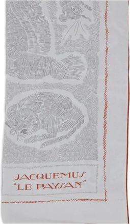 Jacquemus Homme, Accessoires, Blanc, Taille: ONE Size Le Paysan Scarf