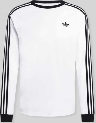 adidas Originals Regular Fit Langarmshirt aus reiner Baumwolle mit Logo-Stitching
