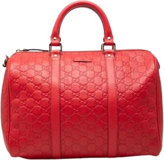 Gucci Sac Boston Pre-owned - Femme - Pre-owned - Rouge - Taille: ONE Size