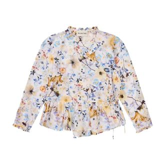 Munthe Bluse mit Blumenmuster und Sch&ouml;&szlig;chensaum - - Blouses & Shirts - Damen - Mehrfarbig - M
