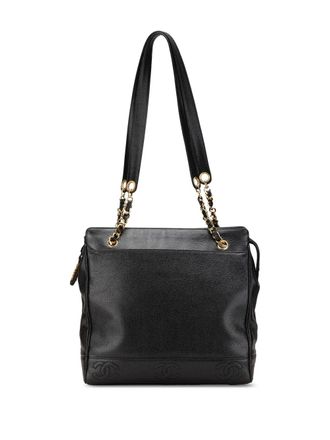 Chanel sac Triple CC en cuir Caviar (1994-1996) - Noir