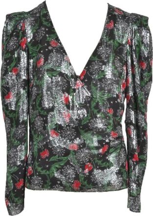 Patrizia Pepe Femme, Blouses et Chemises, Multicolore, Taille: 38 FR Blouse &agrave; Imprim&eacute; Floral