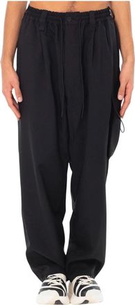 Yohji Yamamoto Homme, Pantalons, Noir, Taille: L Sport Uniform Cargo Pants