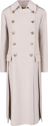 Ermanno Scervino Double-Breasted Wool-Blend Coat