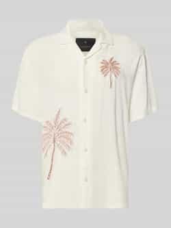 Premium by Jack & Jones Relaxed Fit Freizeithemd aus Viskose mit Stitchings