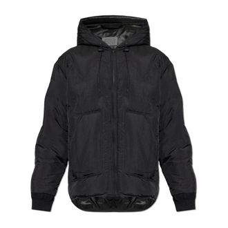 Maison Margiela Homme, Vestes, Noir, Taille: M Veste Isol&eacute;e &agrave; Capuche