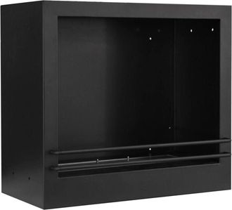 Dmora Bioethanol-Kamin Teguci, &Ouml;kologischer Kamin, Rauchfreies Feuer, Heizung mit Ethanol, Made in Italy, 58x28 h52 cm, Schwarz - Dmora