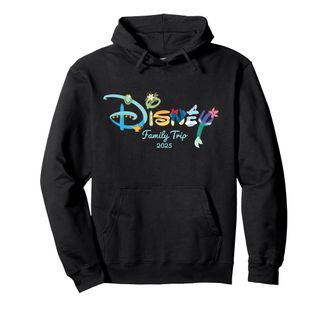 Disney Princess Letters Logo Family Trip Matching 2025 Pullover Hoodie